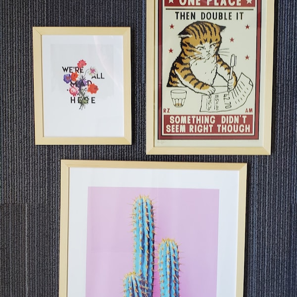 Basic Simple Wood Frame for Poster Photography. in 4 Colors: Natural ...