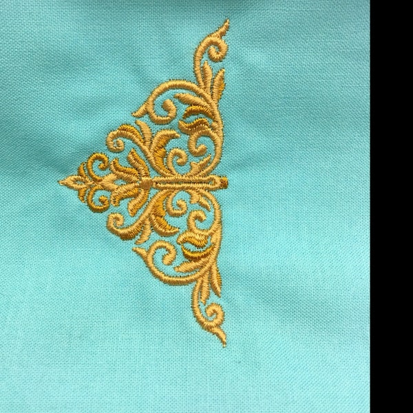 Baroque Filigree Buttonhole Machine Embroidery Design - Etsy