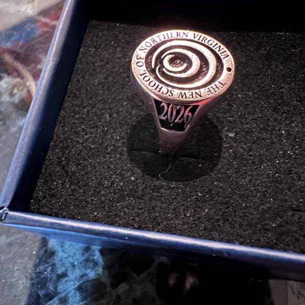 14k Gold Custom Class Ring,school Ring,signet Ring,graduation Ring ...