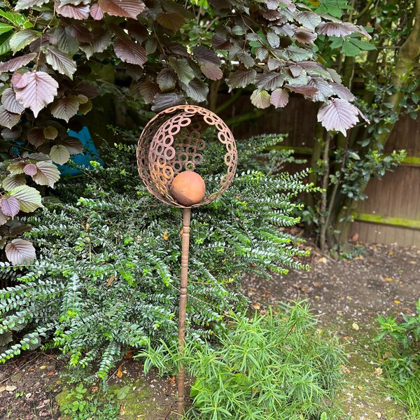 Marsh Grasses - Garden Abstract Sculpture From Rust Metal. - Etsy