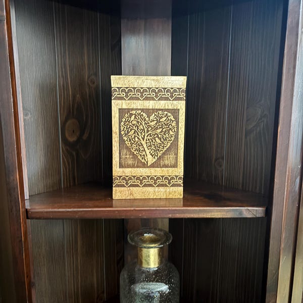 Urn Box, Rosewood & Rein Ocean Wave Urn Box | Urns for Human Ashes ...