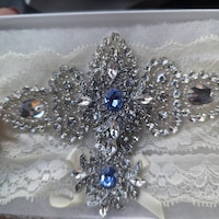 Celestial Wedding Garter Set, Stars and Moon Garters, Garters With ...