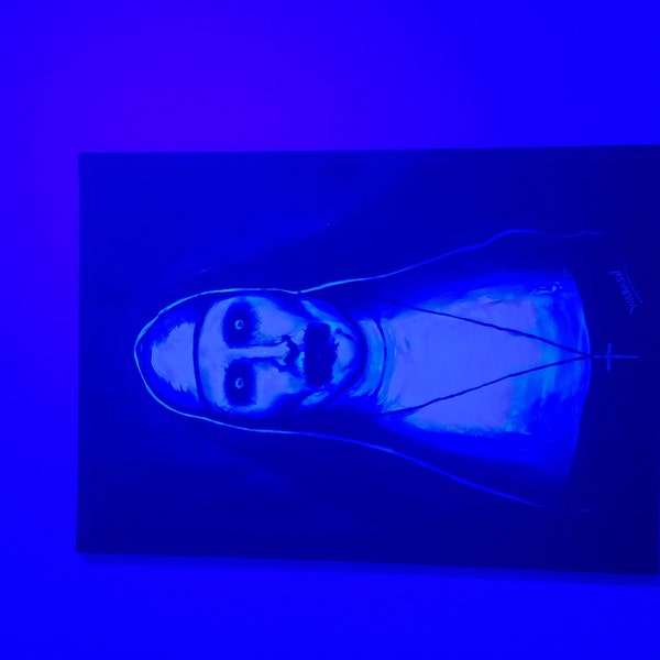 Valak "lights Out Version" Painting Replica Print Canvas (demon Nun ...