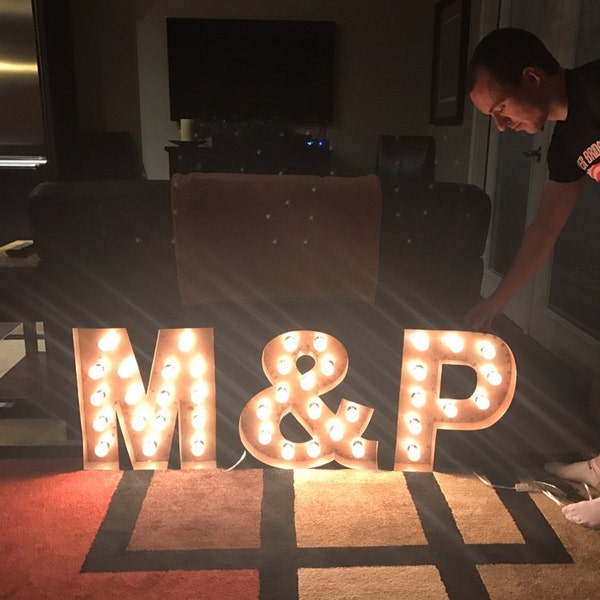 Marquee Letter Set 18", Marquee Letters and Ampersand (&) - Etsy