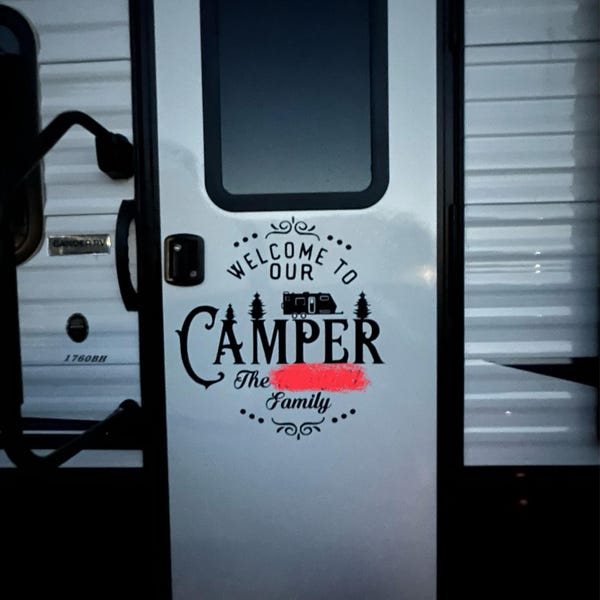 Camper Decal Outdoor Decals Vinyl Decals Pop up Camper Decal Camping ...