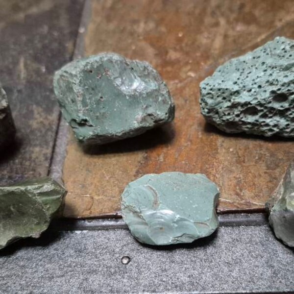 Green Obsidian Palm Stone - Etsy