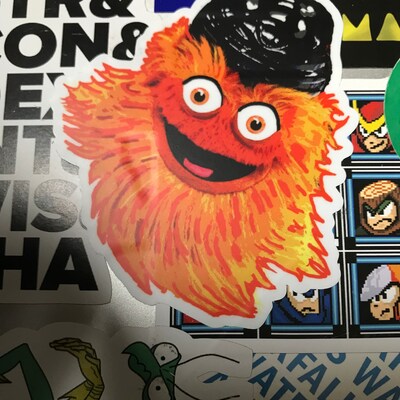 Gritty Vinyl Sticker - Etsy