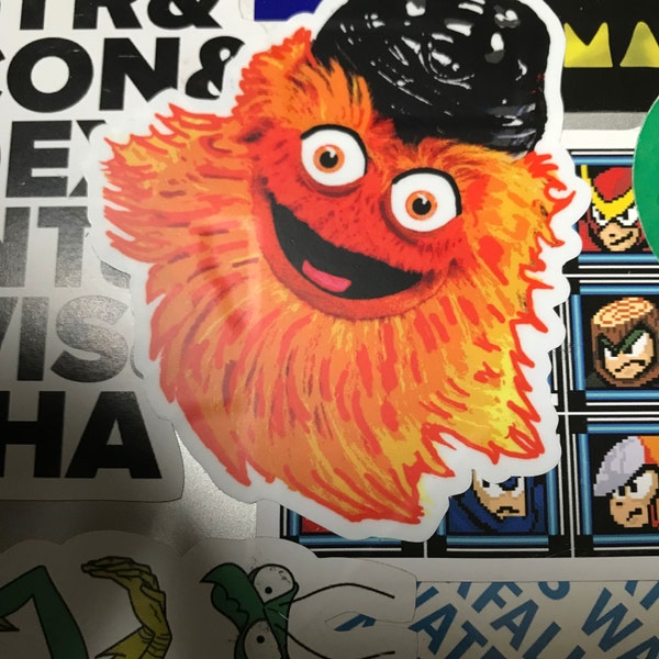 Gritty Vinyl Sticker - Etsy