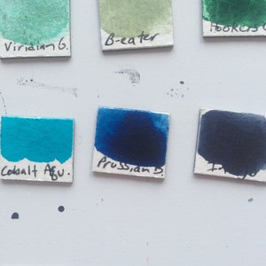 Handmade Watercolor Prussian Blue Dark Blue for Painting, Calligraphy ...