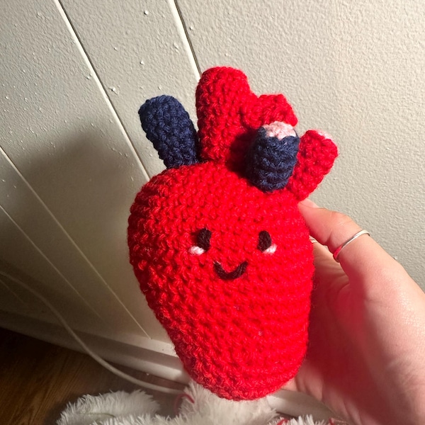 Anatomical Heart Crochet Pattern! PATTERN ONLY Instant DOWNLOAD ...