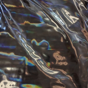 Stretch PVC Fabric: Black | Etsy
