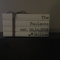 Adventure Quote Book Stack/ Book Lover Gift/ Library Decor/ - Etsy