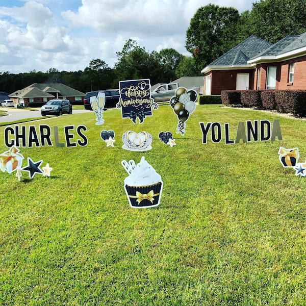 Lawn Sign - Rings - Etsy