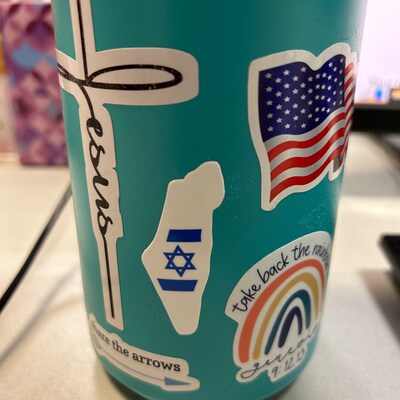 Israel Flag Map Sticker - Etsy