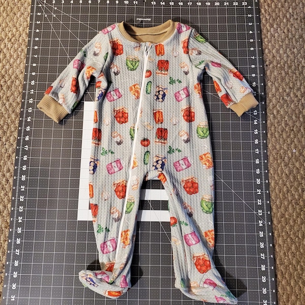 MATEI Footie One Piece Jumpsuit Pattern, Baby Onesie Pdf Pattern ...
