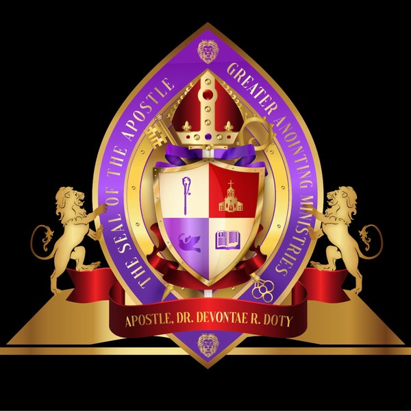 Editable Seal of the Bishop, Apostle, or Church Logo Template – Customizable in Canva - Etsy