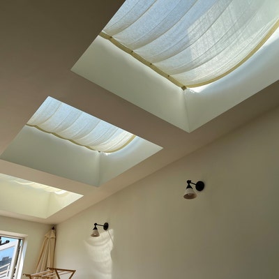 Cotton Muslin Blind, Flat Curtain, Egyptian Cotton, Max Length 120cm - Etsy