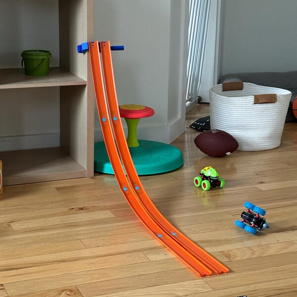 3 Pack 2-lane Wall Mounts for Hot Wheels Tracks - Toy Car Track ...