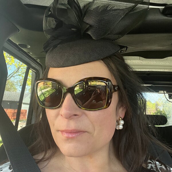 Black Kentucky Derby Hat- Funeral, Weddings, Oaks Hats - Etsy