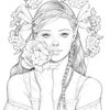 Marina Coloring Page for Adults Grayscale Coloring Page - Etsy
