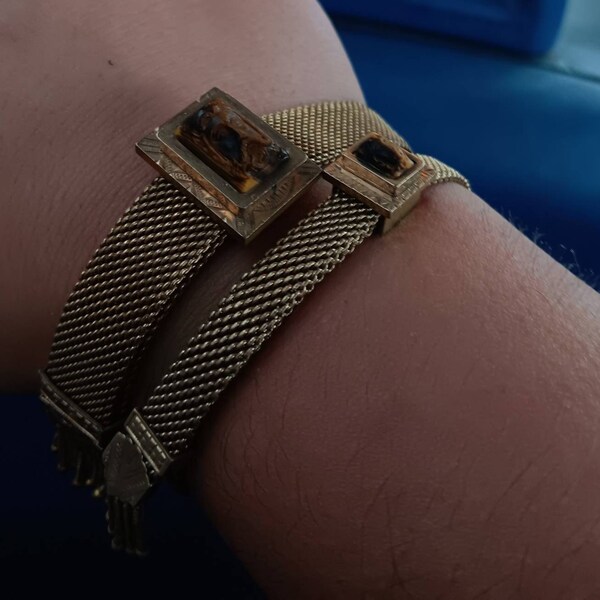 Vintage Liquid Silver Earrings Sterling Woven Strands With Turquoise ...