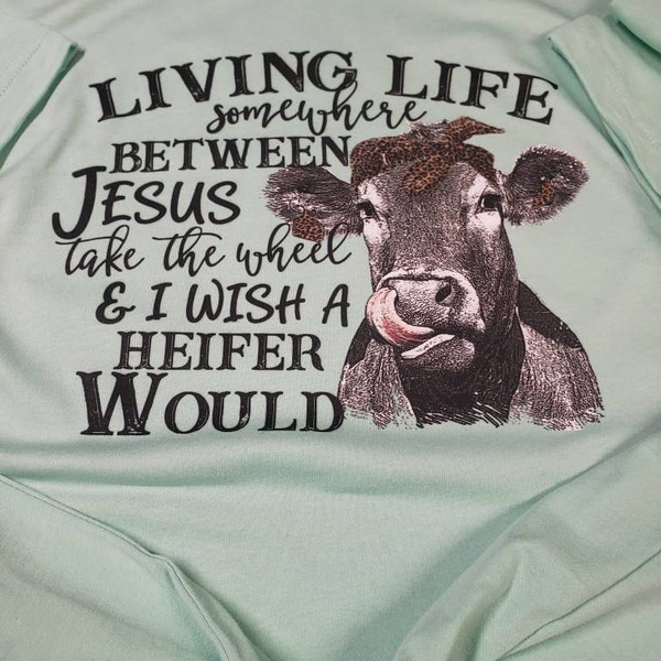 Living Life Heifer Leopard PNG, Instant Download, Sublimation Graphics ...