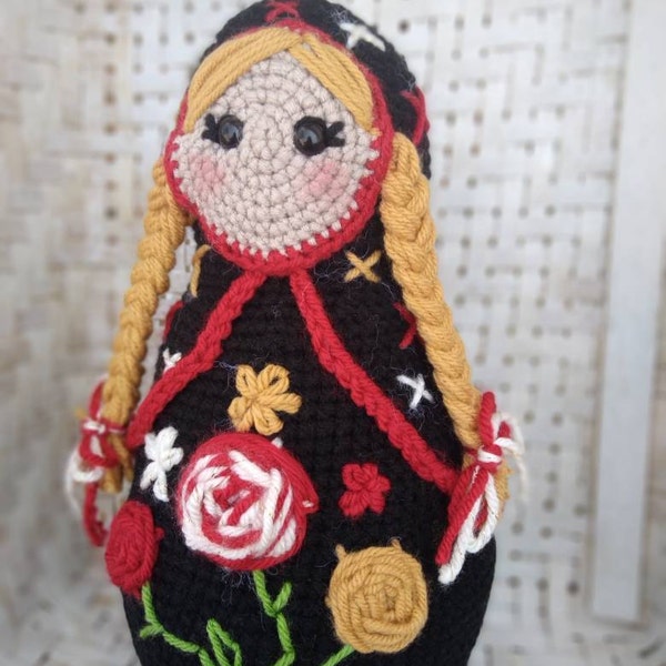 Crochet Pattern Matryoshka Doorstop, Crochet Doorstop, Crochet ...
