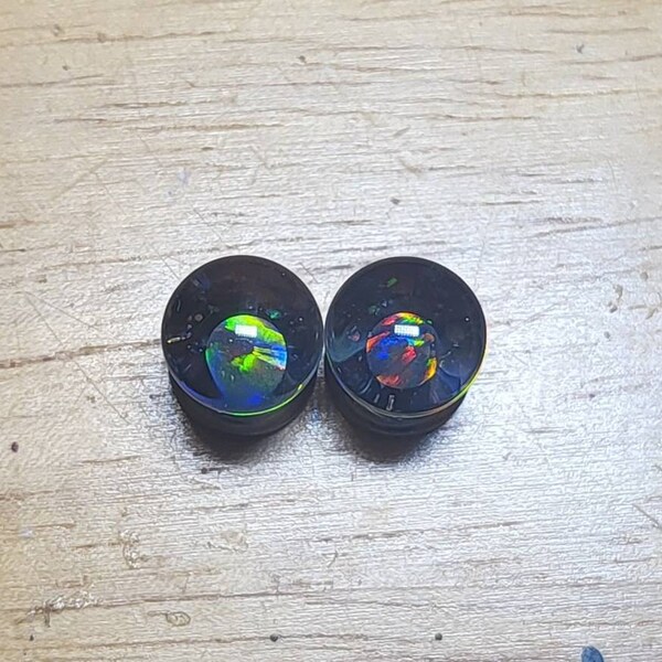 Spacey Nebula Glass Plugs, 1 Pair, Double Flare - Etsy