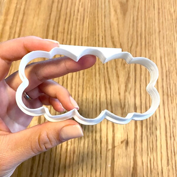 Curvy Plaque Cookie Cutter .stl & .gx File DIGITAL DOWNLOAD - Etsy