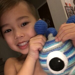 Crochet DIGITAL PATTERN Monster - Alien Amigurumi - One Eye Stuffed Toy ...