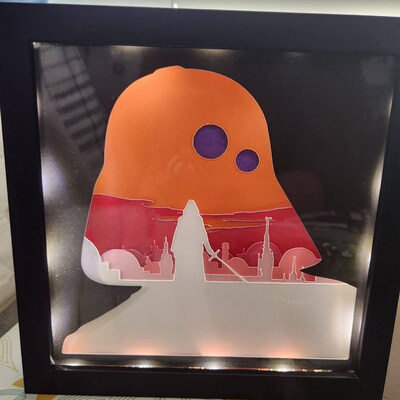 Star Wars Paper Cut Lightbox, Shadow Box, SVG, 3D Paper Cut Template ...