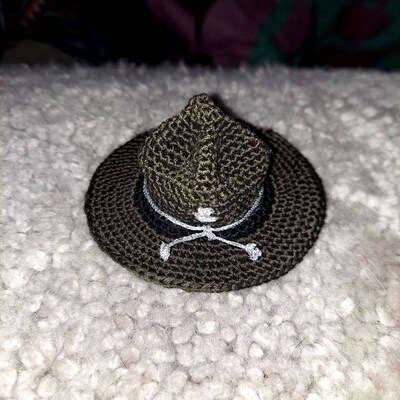 Crochet PATTERN State Trooper/patrolman/ranger Hat Baby's 1st Photo ...