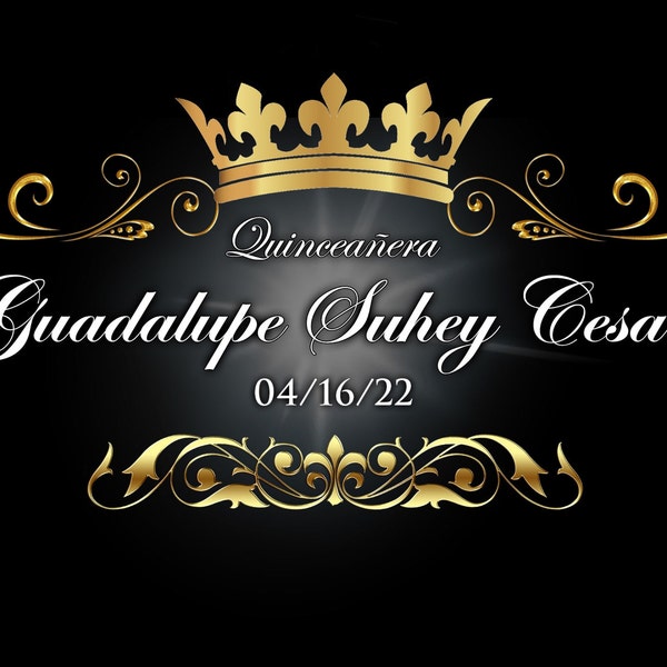 Custom Quinceanera Logo | Quinceanera Monogram | Digital Quince Gobo ...