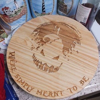 Wheel of the Year Engraved Cheese Board With Utensils - Etsy