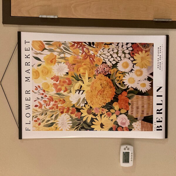 Set of 3 Prints, Flower Market Poster, Wall Art Bundle, Botanical Wall ...