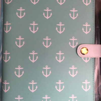 A5 Planner Binder, A5 Planner, Anchor Planner, Nautical Print Planner ...