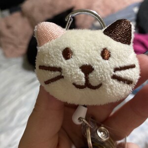Cute Plush Sakura Neko Reel/badge Reel/nurse Badge/badge - Etsy