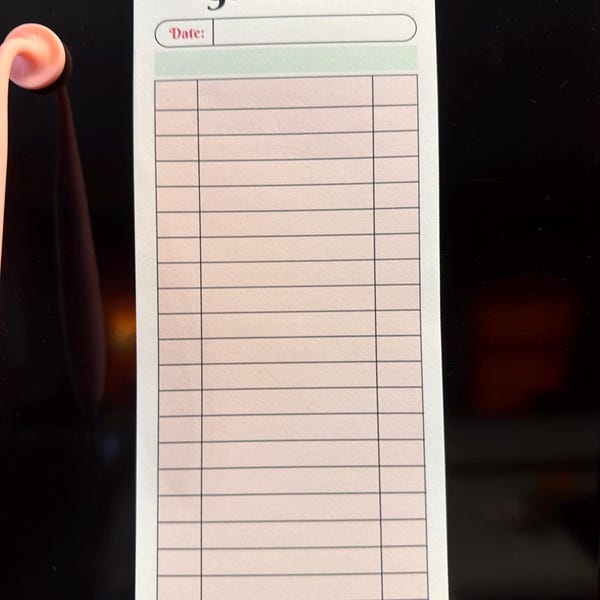 Magnetic Grocery List Notepad | Vintage Diner Notepad | Shopping List ...