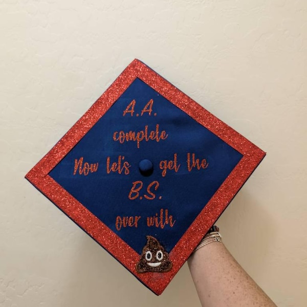 Custom Graduation Cap Iron on Transfer, Graduation Cap Decal, Custom ...