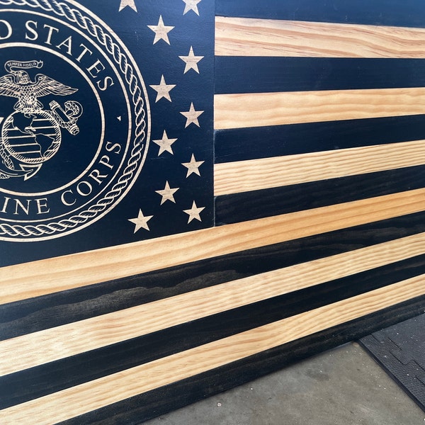 Custom Flag Unions. Laser Engraved Wood American Flag Union - Etsy