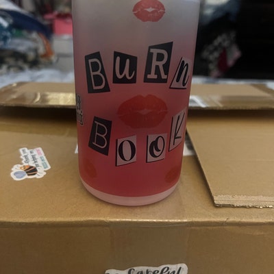 Mean Girls Burn Book Libby / Beer Can Glass and Halloween Addition Burn Book - Etsy