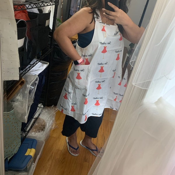 Cross-back Apron Sewing Pattern, the Maria Apron PDF Pattern, Japanese ...