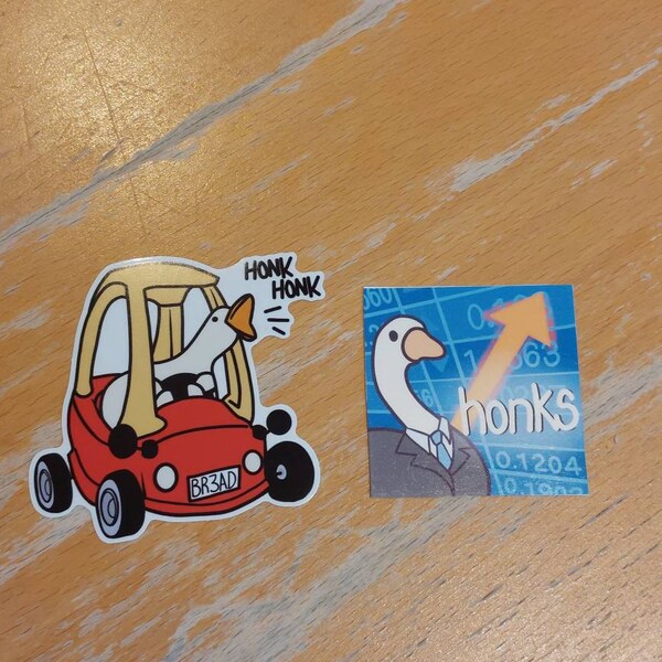 Goose Road Rage Transparent Vinyl Sticker// Meme Goose Sticker Vinyl ...
