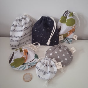 Mini Jewellery Bag Drawstring Pouch Handmade Round Pouch Sac Pochon 100 ...