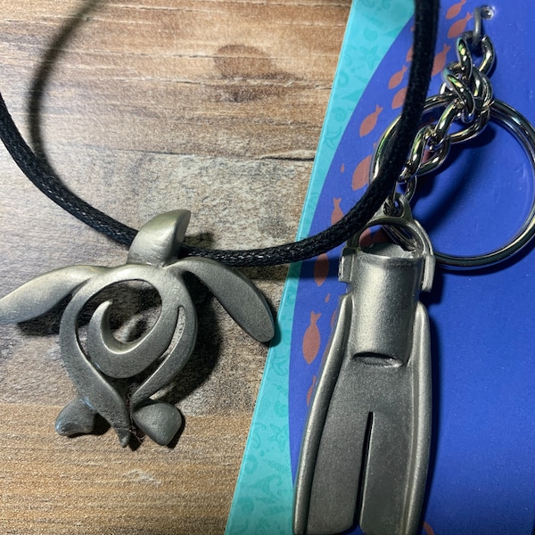 Diving Keychain for Men and Women - Dive Fin Keychain Big Blue Jewelry ...