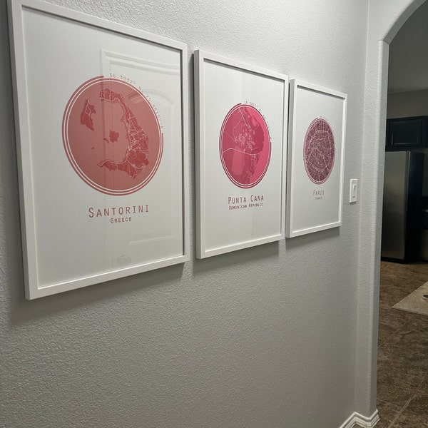 Custom Map Print, Get in Any Color, City Map Gift, Custom Any Location ...