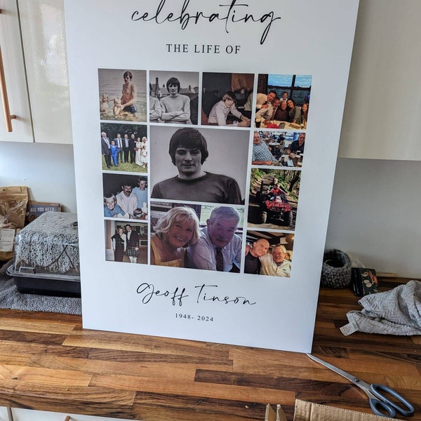 Celebration of Life Welcome Sign, Funeral Welcome Sign, in Loving ...