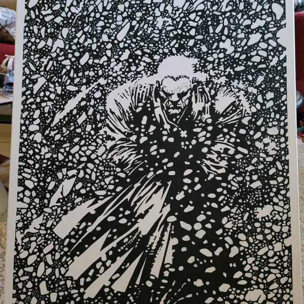 SIN CITY Marv Frank Miller Comic Art - Handpainted Acrylic Painting - Etsy