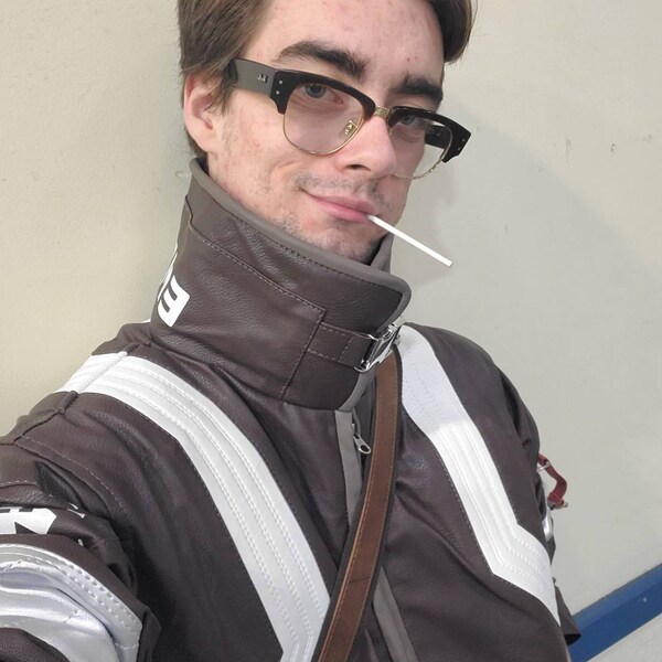 Pink Ranger Themed Leather Jacket Handcrafted by Ox and Bulls - Etsy