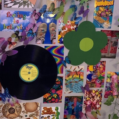 Kidcore Aesthetic Wall Collage Kit, Indie Room Decor, Y2k Wall Decor ...